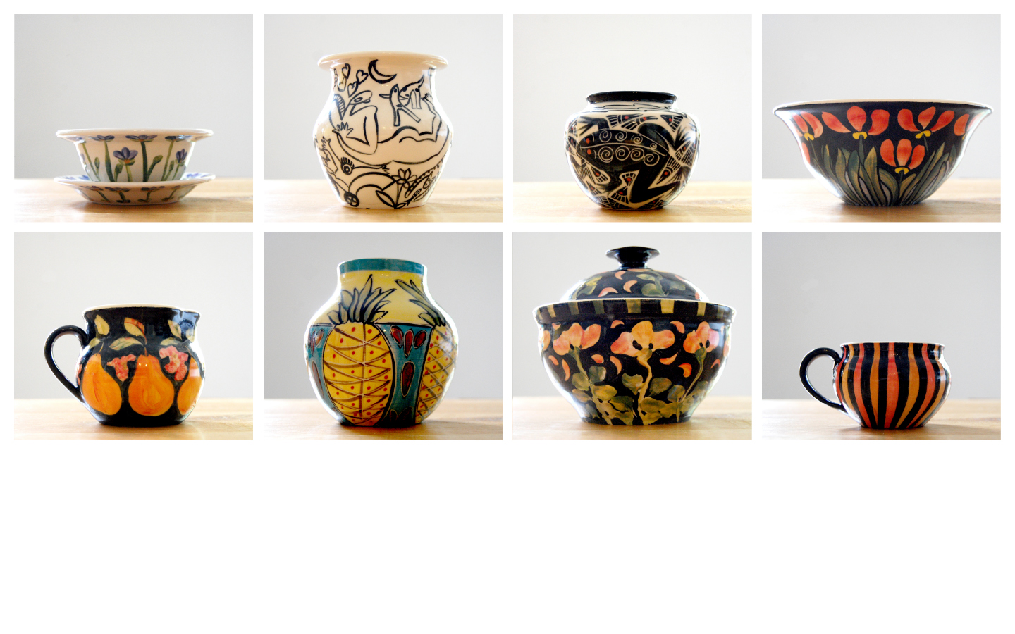 The Crackpot Studio – Hand-thrown and painted, use often and heartily